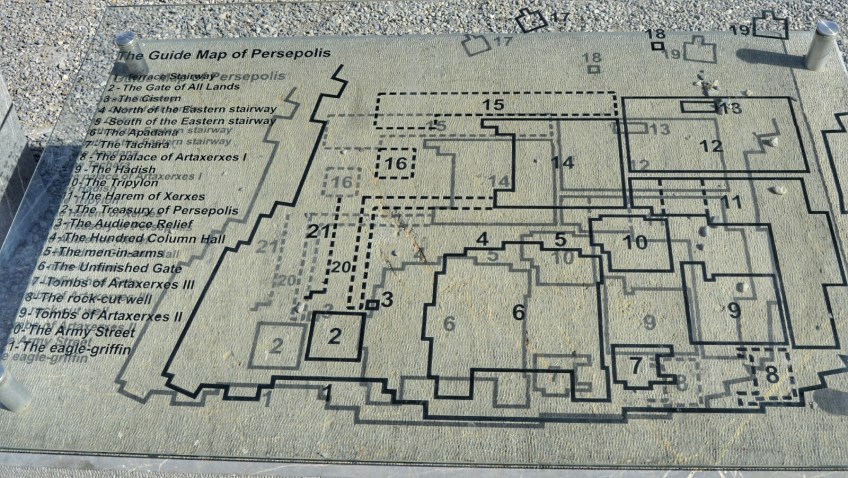 Mapa De Persepolis Persepolis Livius